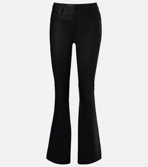 Ag Sophie Bootcut Leather Pants - Black