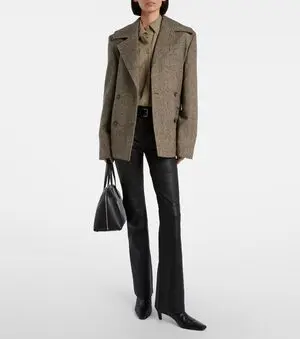 Ag Sophie Bootcut Leather Pants