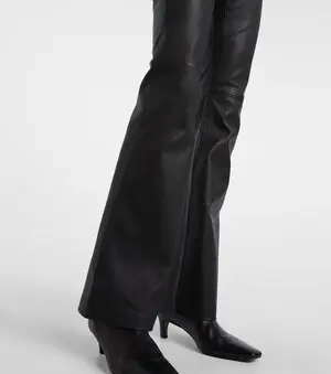 Ag Sophie Bootcut Leather Pants