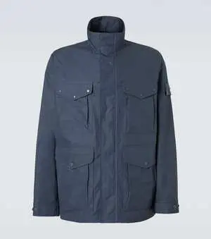 Stone Island Compass Cotton Canvas Field Jacket - Blue