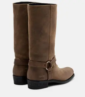 GOLDEN GOOSE Biker Suede Mid-calf Boots - Brown