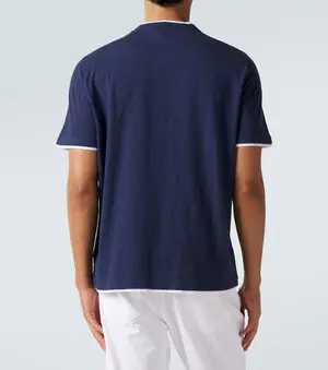 Fedeli Cotton Jersey T-shirt - Blue