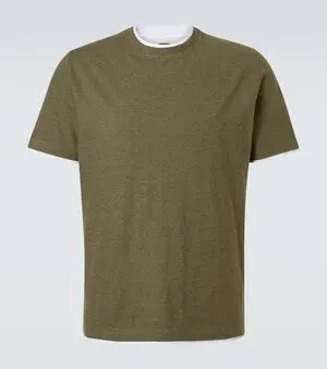 Fedeli Cotton Jersey T-shirt - Green