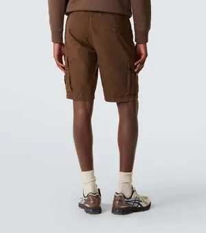 Stone Island Compass Cotton Canvas Cargo Shorts
