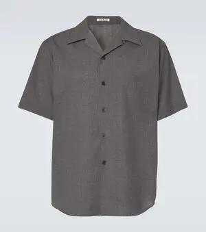 Auralee Cashmere Poplin Shirt - Grey