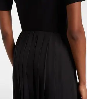 Balmain Chain-detail Pleated Midi Skirt