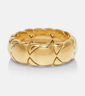 Burberry Shield Segment -plated Sterling Silver Ring - Gold
