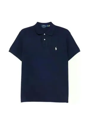 Polo Ralph Lauren Half-button Short-sleeve Polo Shirt - Blue