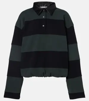 Acne Studios Striped Cotton Sweater - Green