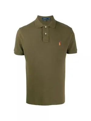 Polo Ralph Lauren Half-button Logo-detail Polo Shirt - Green