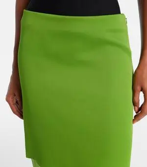 Khaite Sybil Layered Midi Skirt
