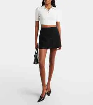 COURREGES Tweed Miniskirt