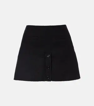 COURREGES Tweed Miniskirt - Black