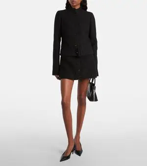 COURREGES Tweed Miniskirt - Black