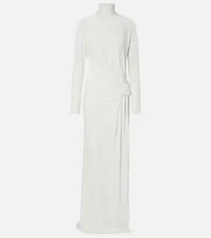 COURREGES Jersey Maxi Dress - Blue