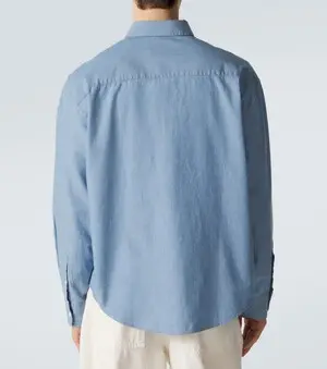 AMI Paris De Cœur Cotton Chambray Shirt