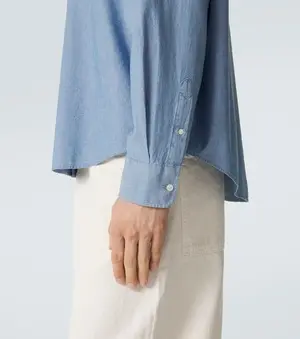AMI Paris De Cœur Cotton Chambray Shirt
