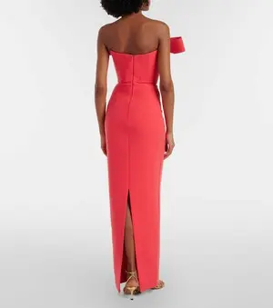 Rachel Gilbert Rydell Off-shoulder Gown - Orange