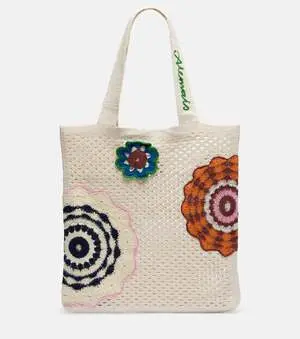 ALEMAIS Alémais Medium Crochet Tote Bag - Multicoloured