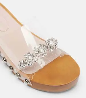 Simone Rocha Embellished Pvc Clogs