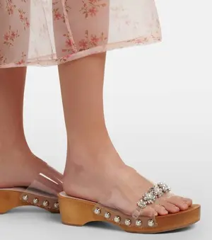 Simone Rocha Embellished Clogs - Transparent