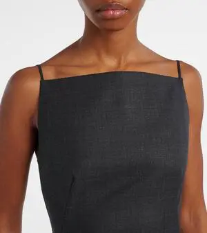 Givenchy Wool Midi Dress - Grey