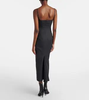 Givenchy Wool Midi Dress - Grey