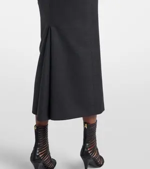 Givenchy Wool Midi Dress - Grey