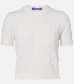 Ralph Lauren Cable-knit Cashmere Sweater - White