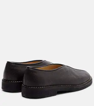 LEMAIRE Piped Leather Slip-on Shoes