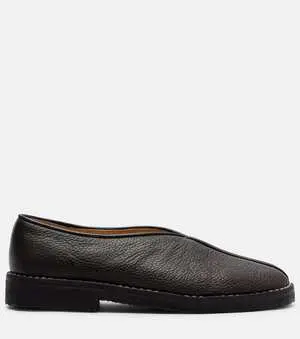 LEMAIRE Piped Leather Slip-on Shoes