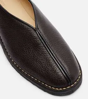 LEMAIRE Piped Leather Slip-on Shoes
