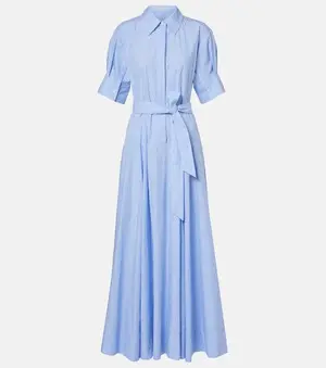 Simkhai Truman Striped Cotton Maxi Dress - Blue