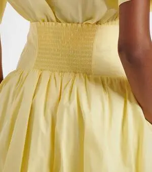 Simkhai Pippa Cotton-blend Poplin Miniskirt - Yellow
