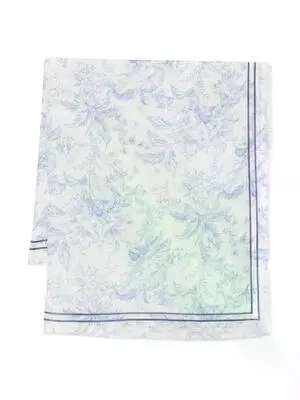 Maje Floral-pattern Scarf - White