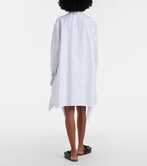 JW Anderson Striped Cotton Minidress - White