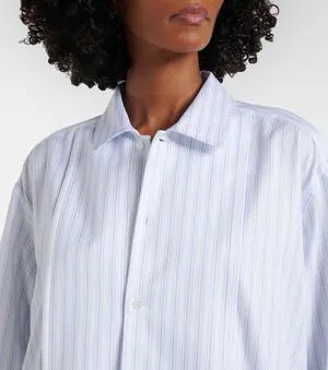 JW Anderson Striped Cotton Minidress - White