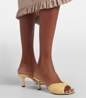JIMMY CHOO Skye Twist Leather Mules
