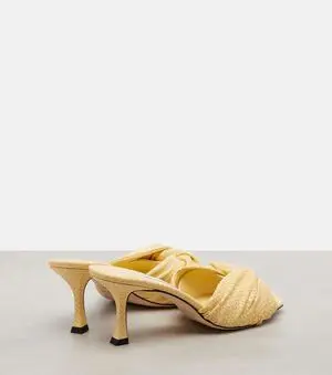 JIMMY CHOO Skye Twist Leather Mules