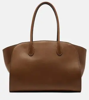 THE ROW Marlo 12 Leather Tote Bag - Brown