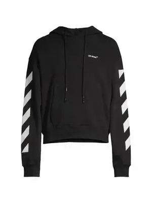 Off-White Diag-stripe Hoodie - Black