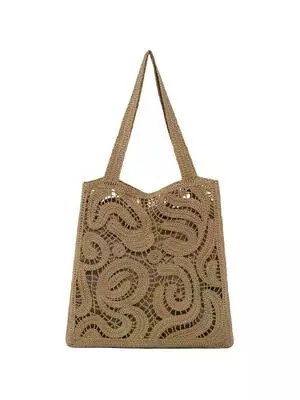 Pinko Crochet-design Shoulder Bag - Neutrals