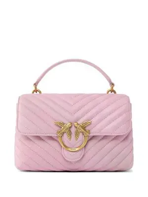 Pinko Mini Lady Love Chevron-pattern Tote Bag - Pink
