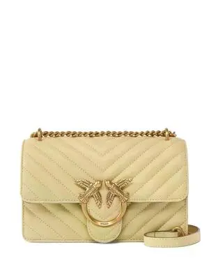Pinko Mini Love Bag One Quilted Shoulder Bag - Neutrals