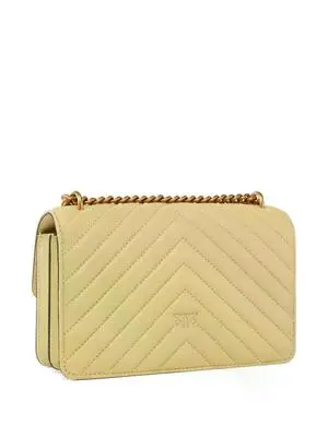 Pinko Mini Love Quilted Shoulder Bag - Neutrals