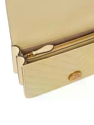 Pinko Mini Love Quilted Shoulder Bag - Neutrals