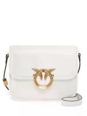 Pinko Medium Love Box Logo-detail Shoulder Bag - White