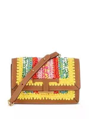 TOD'S Woven Shoulder Bag - Brown