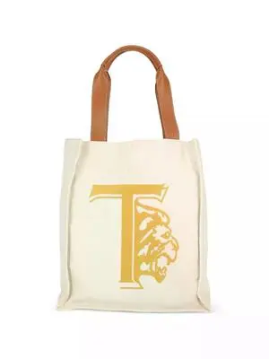 TOD'S Logo-detail Tote Bag - Neutrals