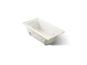 KOHLER Archer 60" X 30" Alcove Heated Whirlpool Bath, Left Drain - One-color